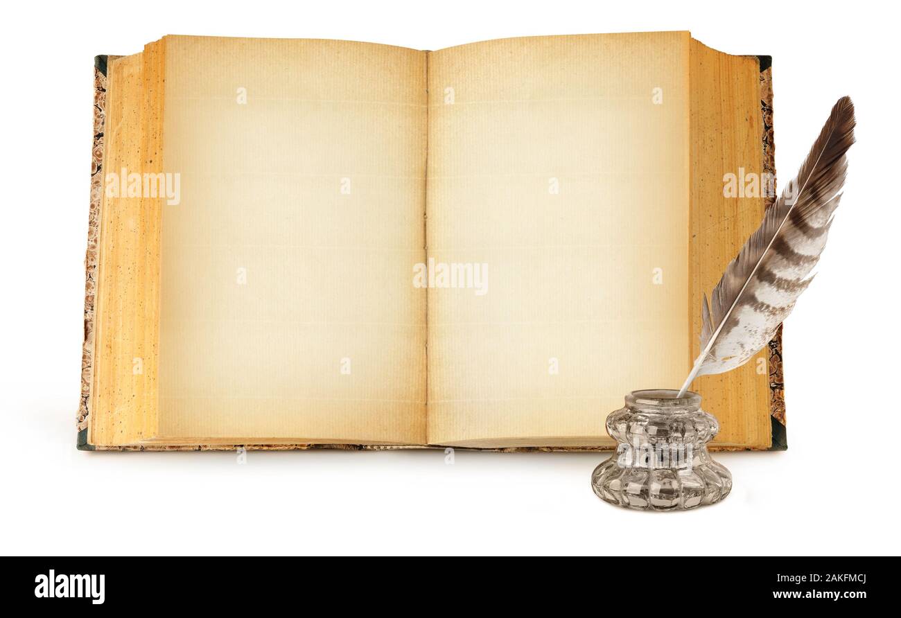 Quill blank page hi-res stock photography and images - Alamy