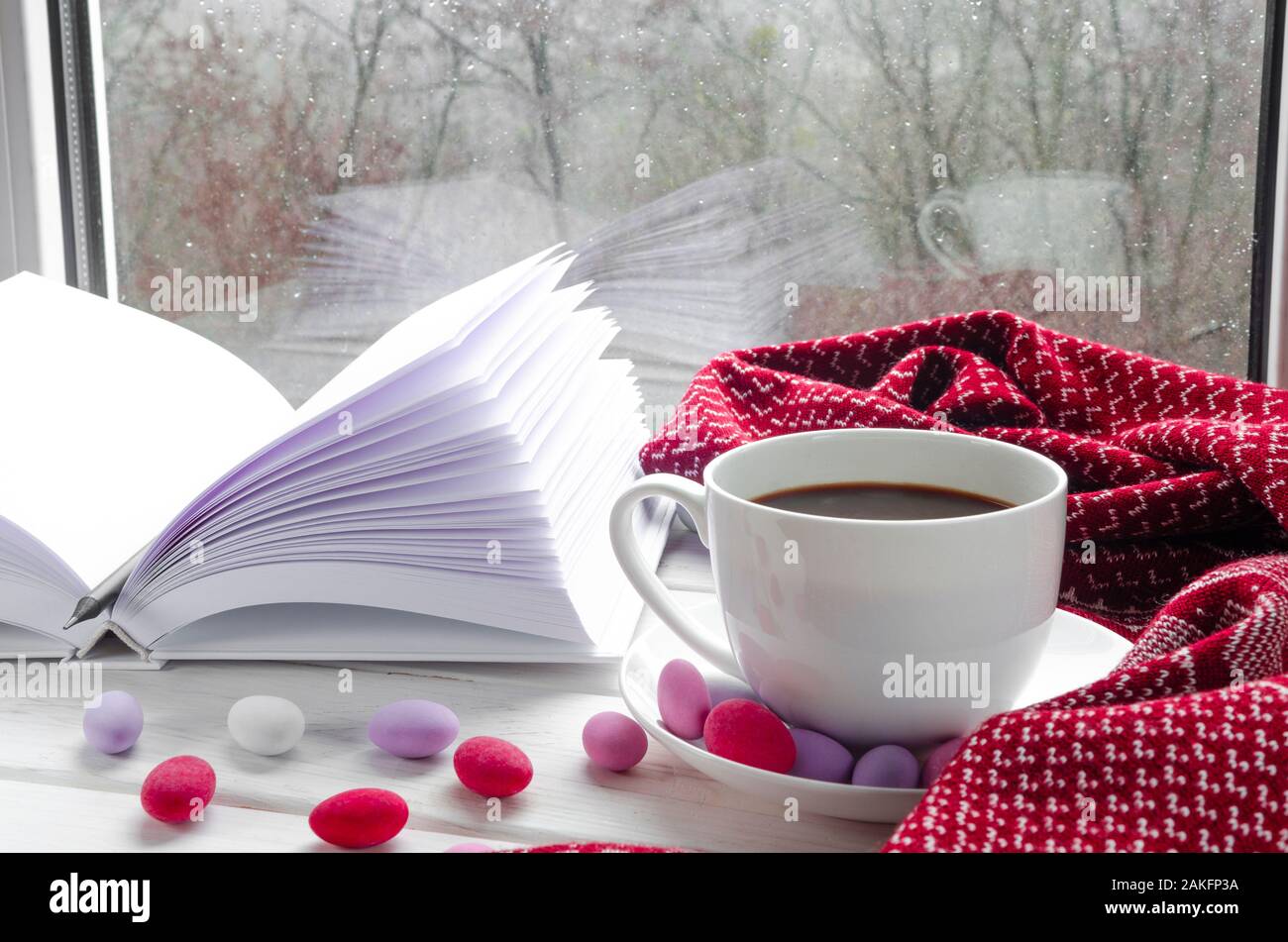 Coffee And Books Outside