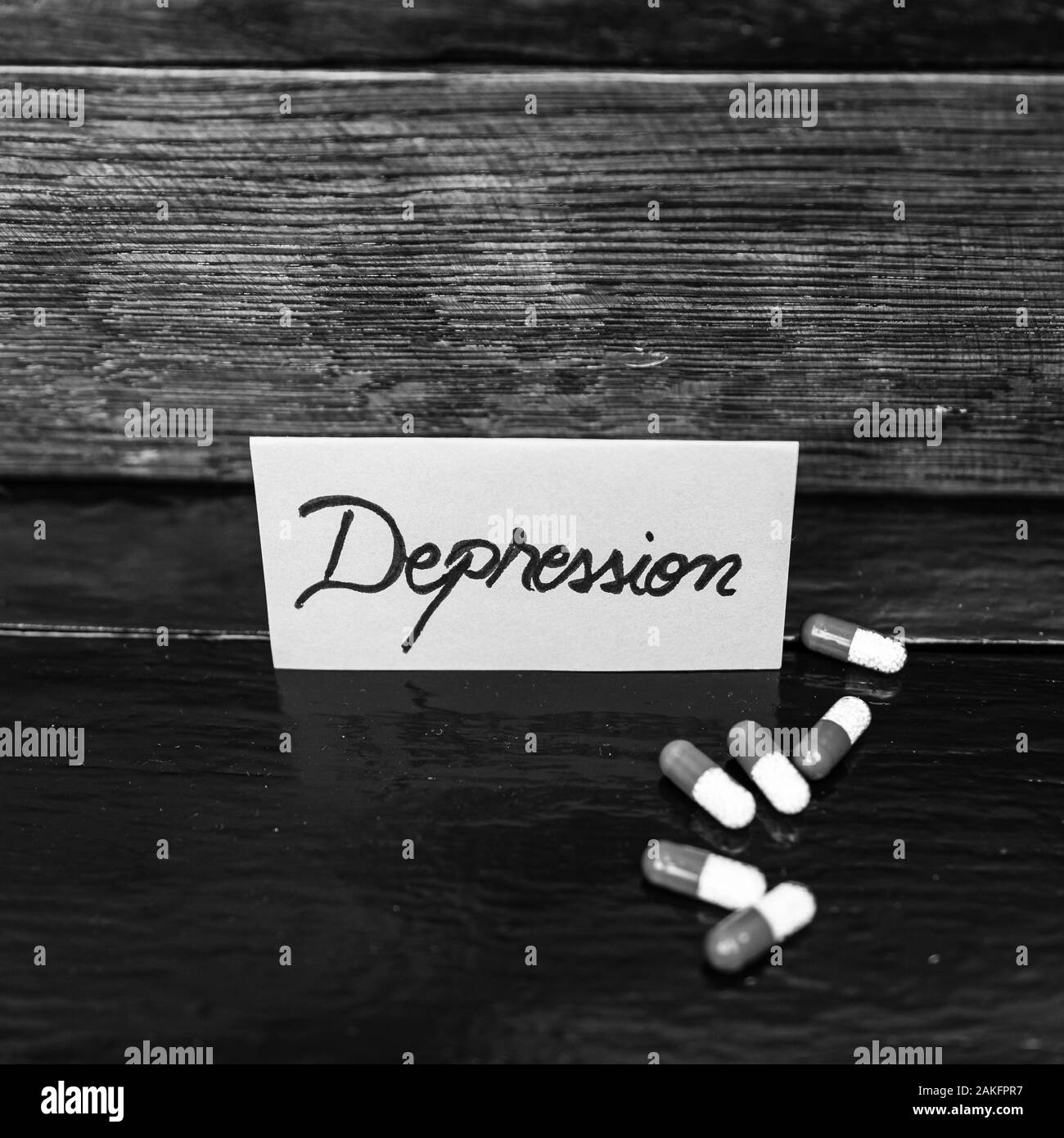 Notice depression Black and White Stock Photos & Images - Alamy