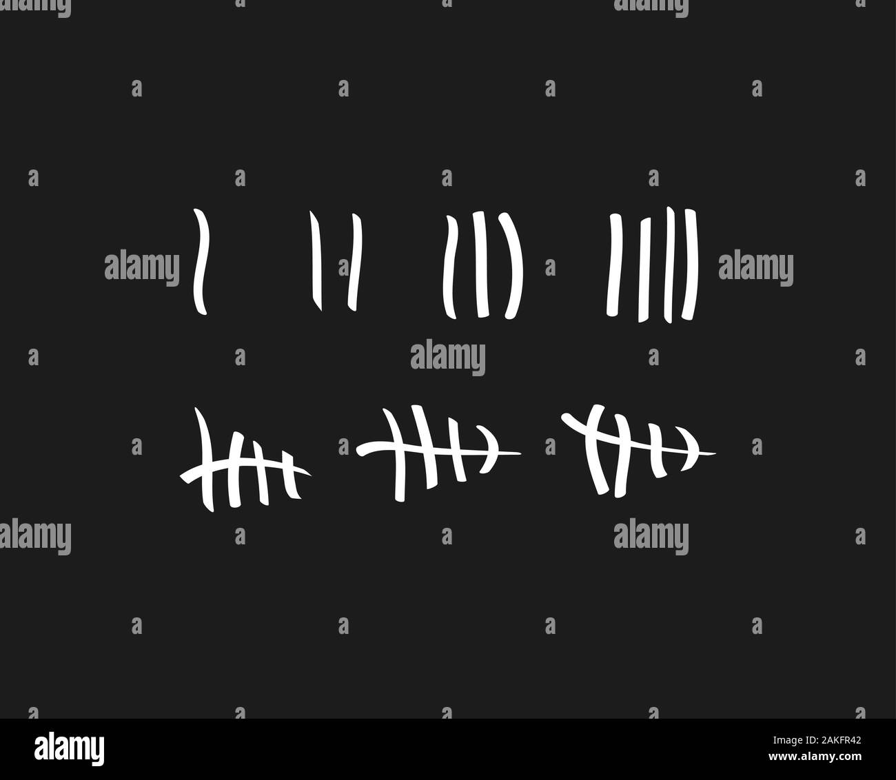 Counting tally marks on wall hi-res stock photography and images - Alamy