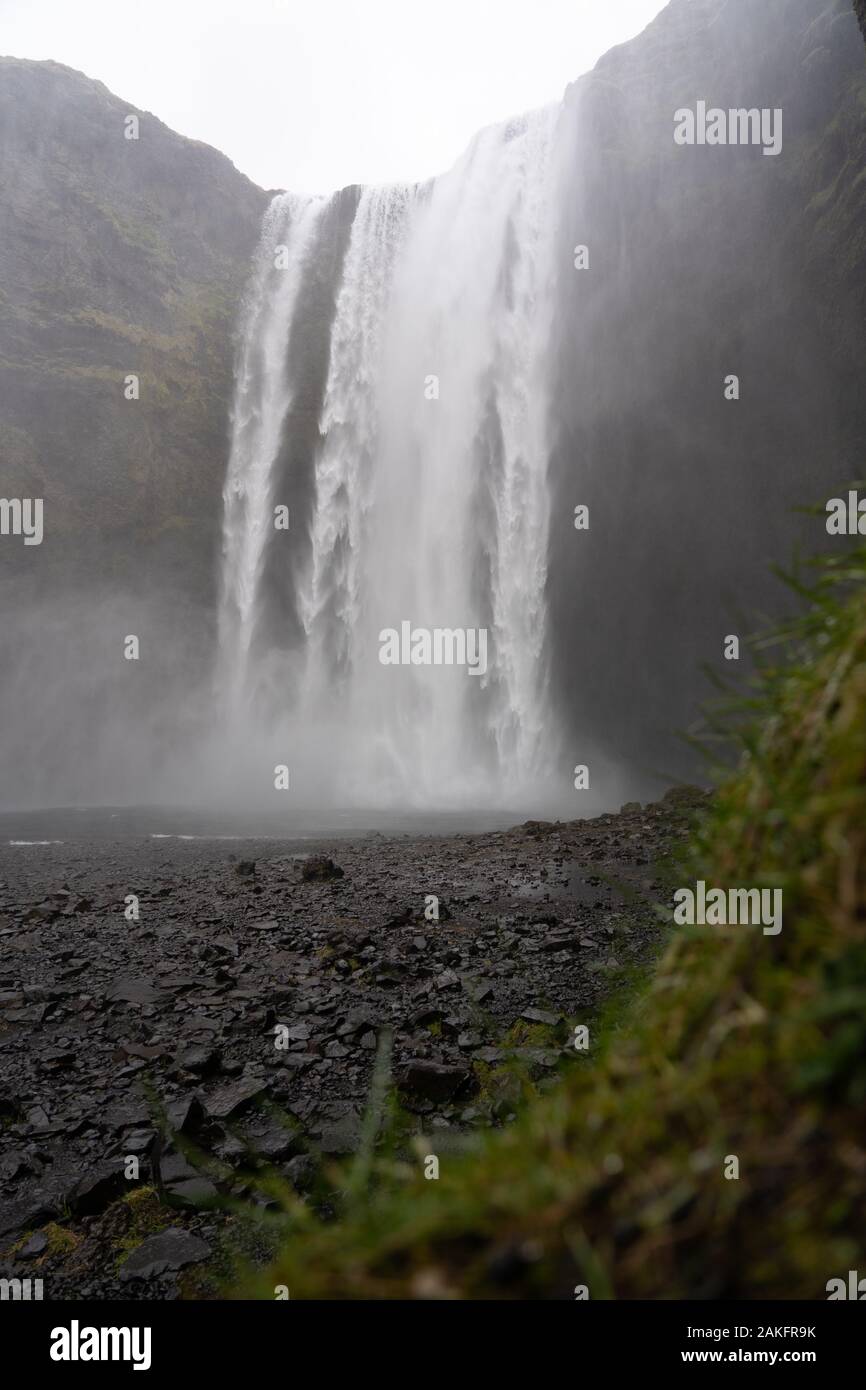 Skogafoss waterfall during summertime hi-res stock photography and ...