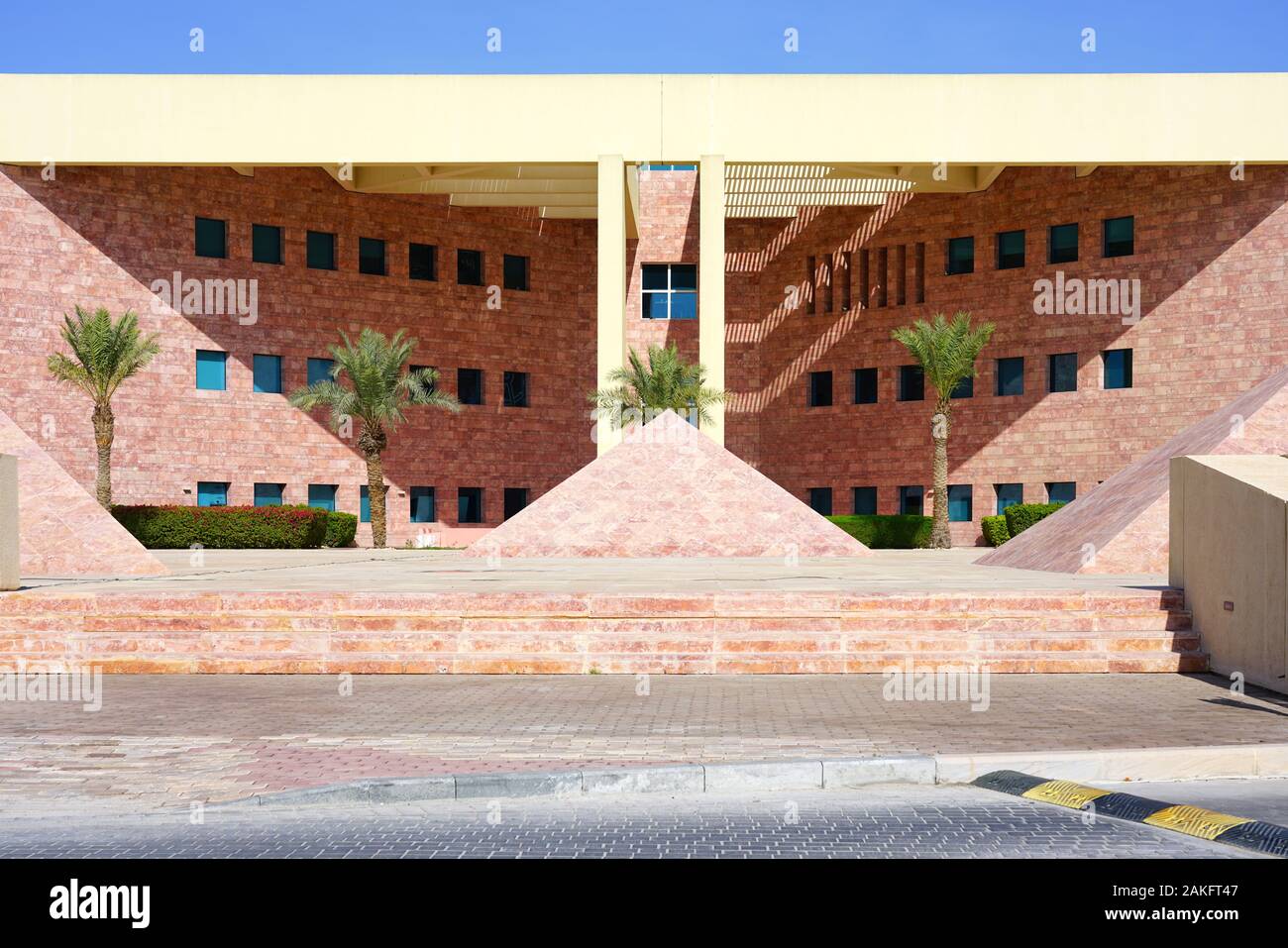 DOHA, QATAR -12 DEC 2019- View of the campus of Texas A&M University in ...