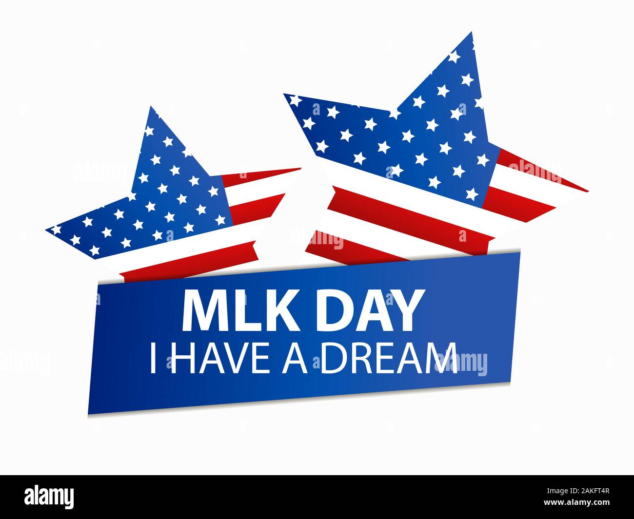 Martin Luther King day. I have a dream. MLK day. Greeting card with ...