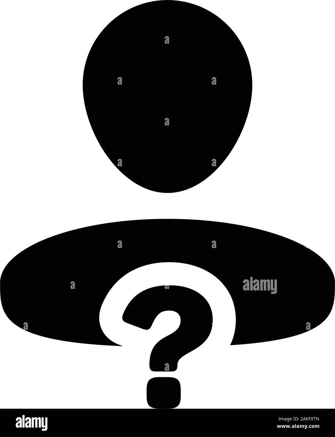 Discussion icon vector question mark with male user person profile ...