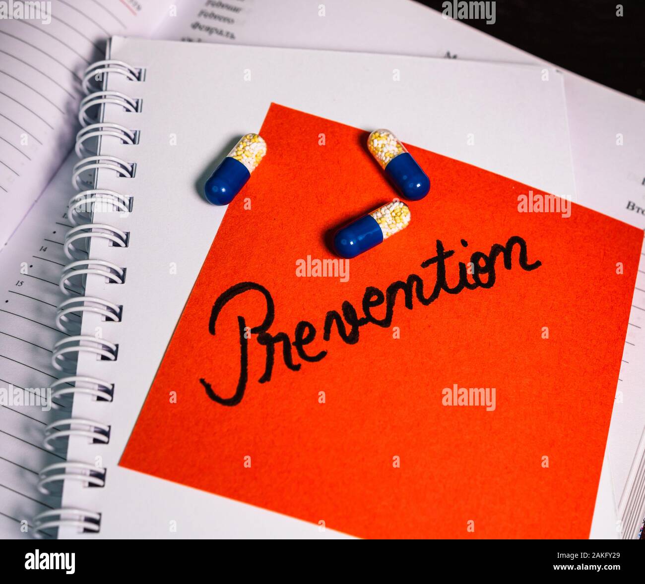 Writing Prevention on memo post reminder. Text Prevention on sticky ...