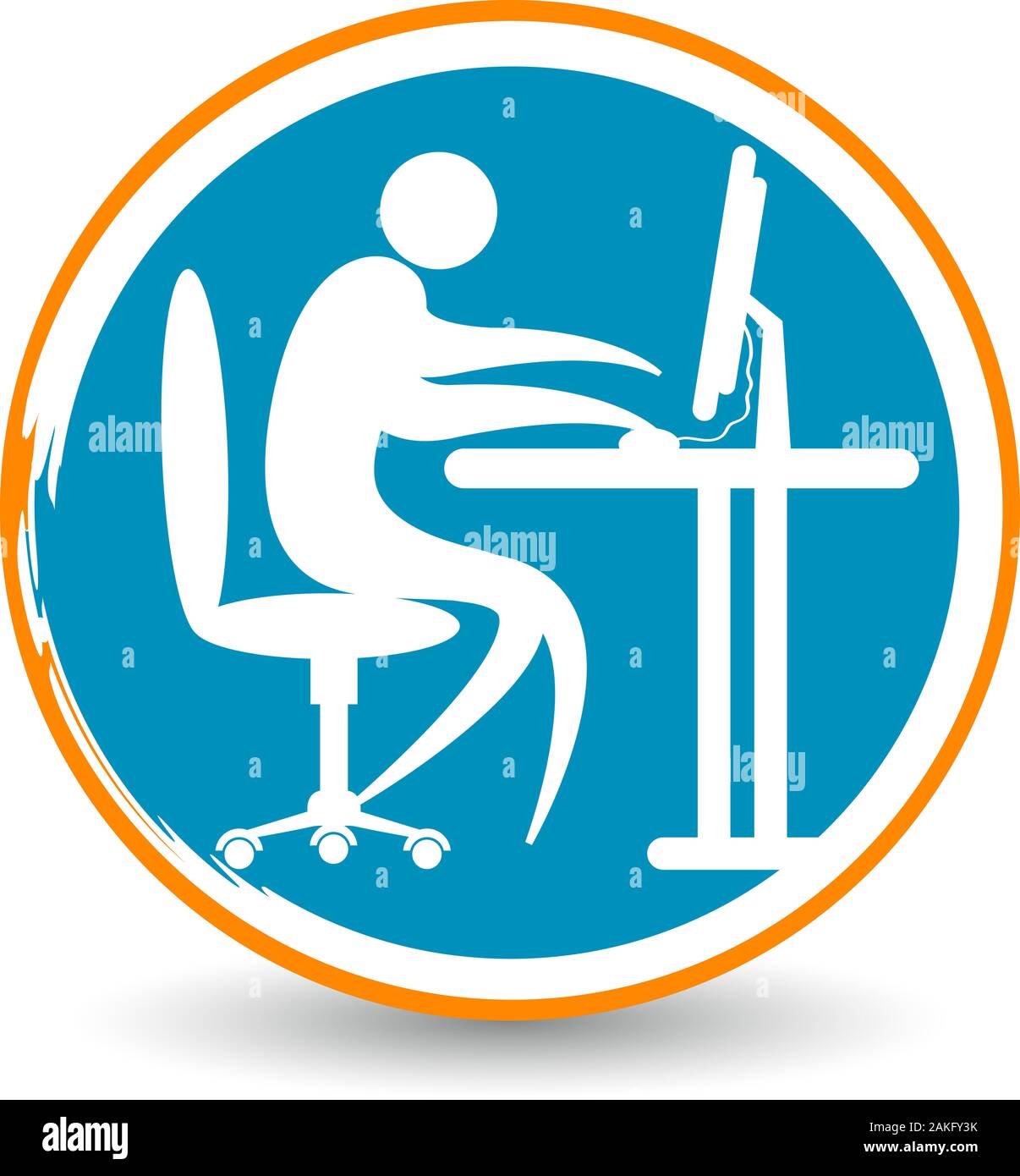 software worker logo Stock Photo - Alamy