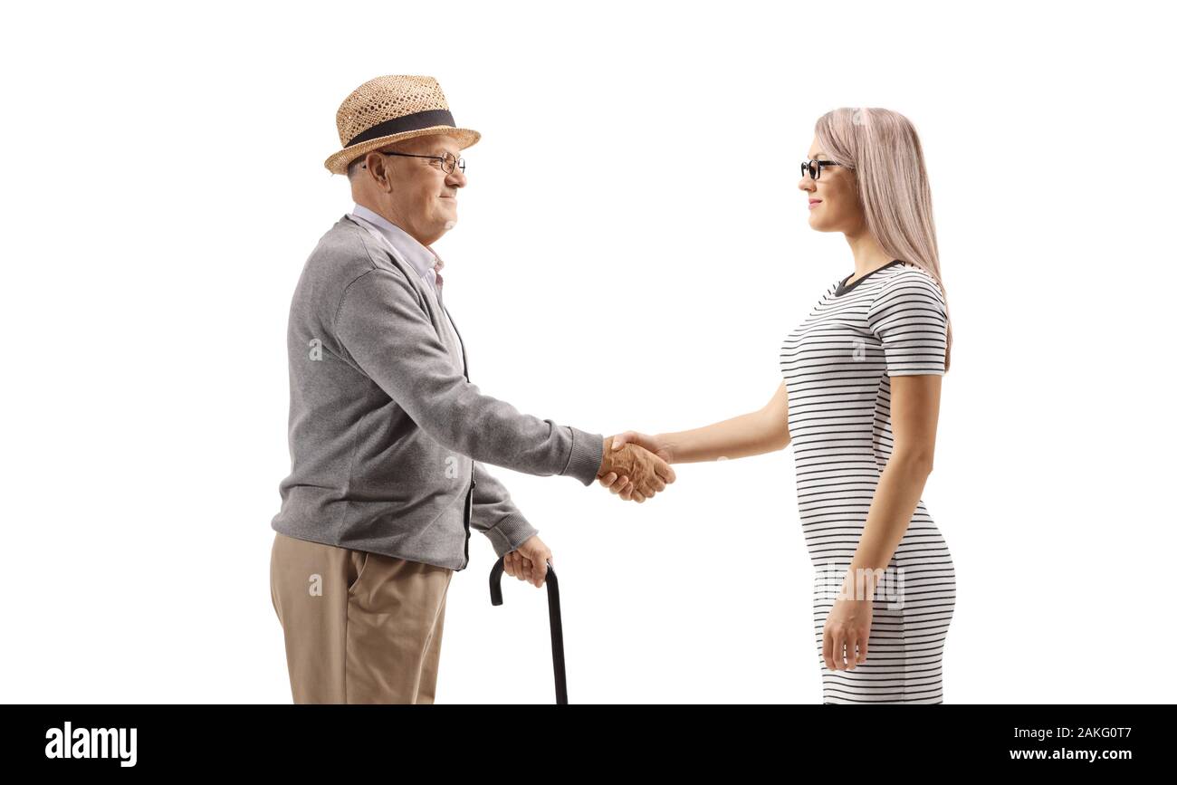 Man woman shaking hands hi-res stock photography and images - Alamy