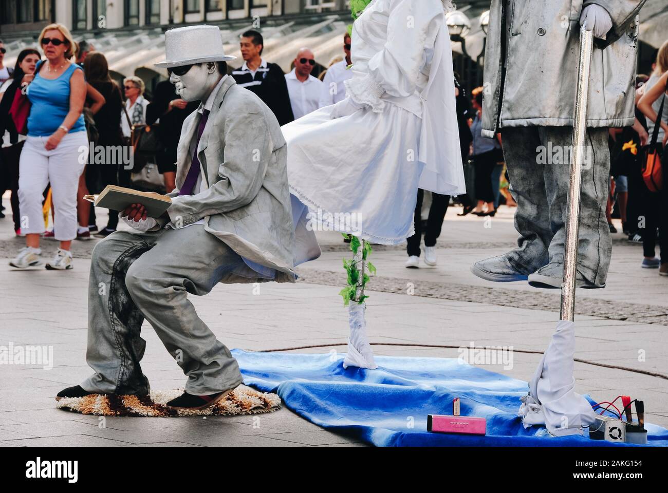 Statues Of Local People In Traditional Dress High Resolution Stock ...