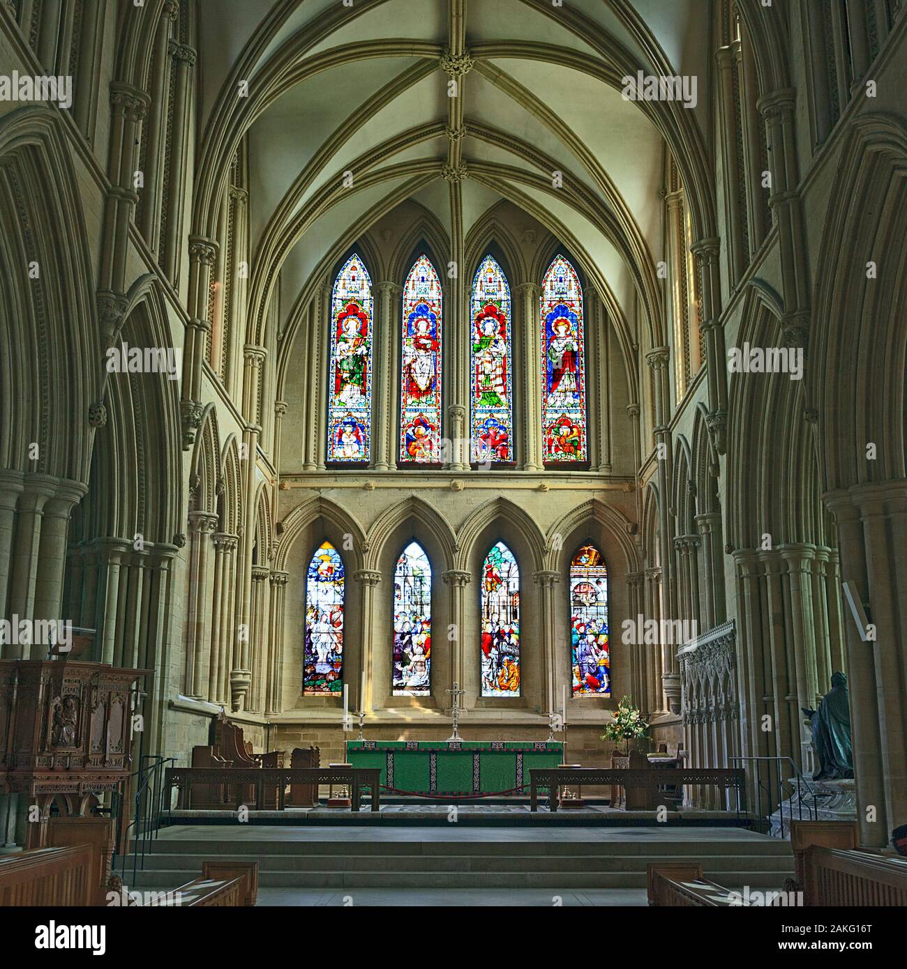 The Main Alter in Southwell Minster, Nottingham Stock Photo - Alamy
