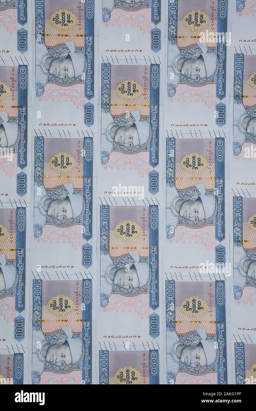 MANDALAY/MYANMAR - 07th January, 2020 : Myanmar Kyats Banknote, Money ...