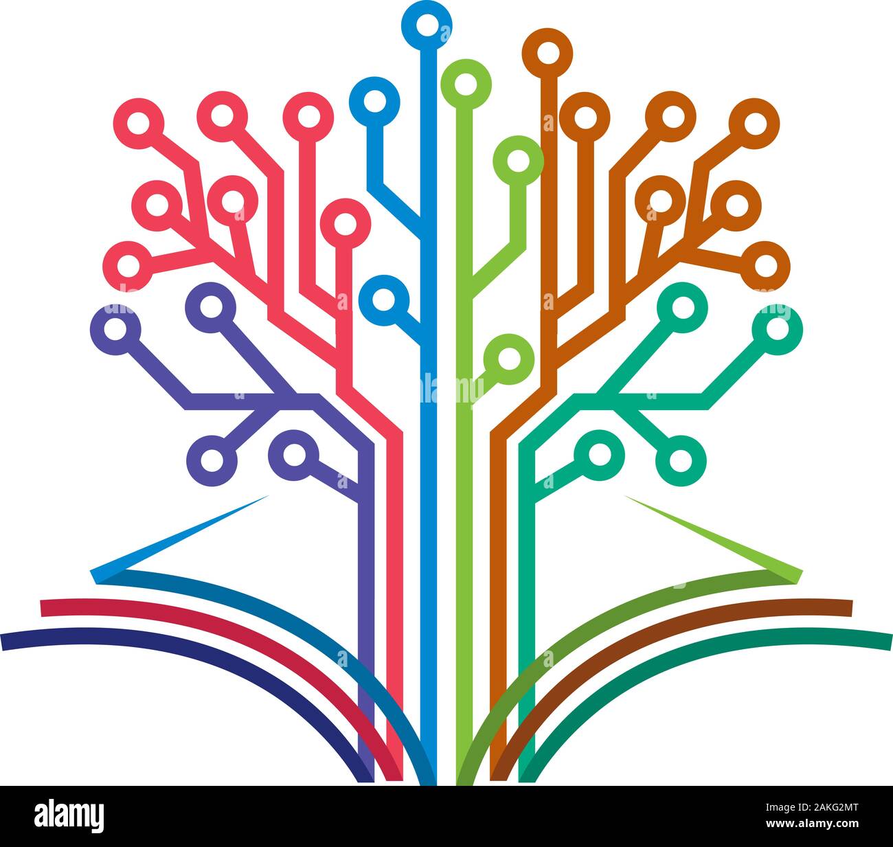 Circuit tree logo hi-res stock photography and images - Alamy