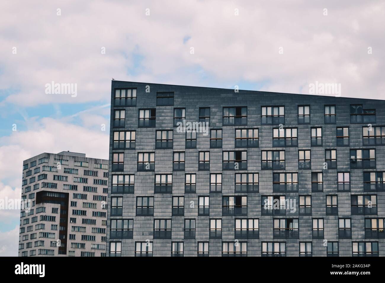 Facade of the Whale building designed by Architekten Cie Stock Photo ...