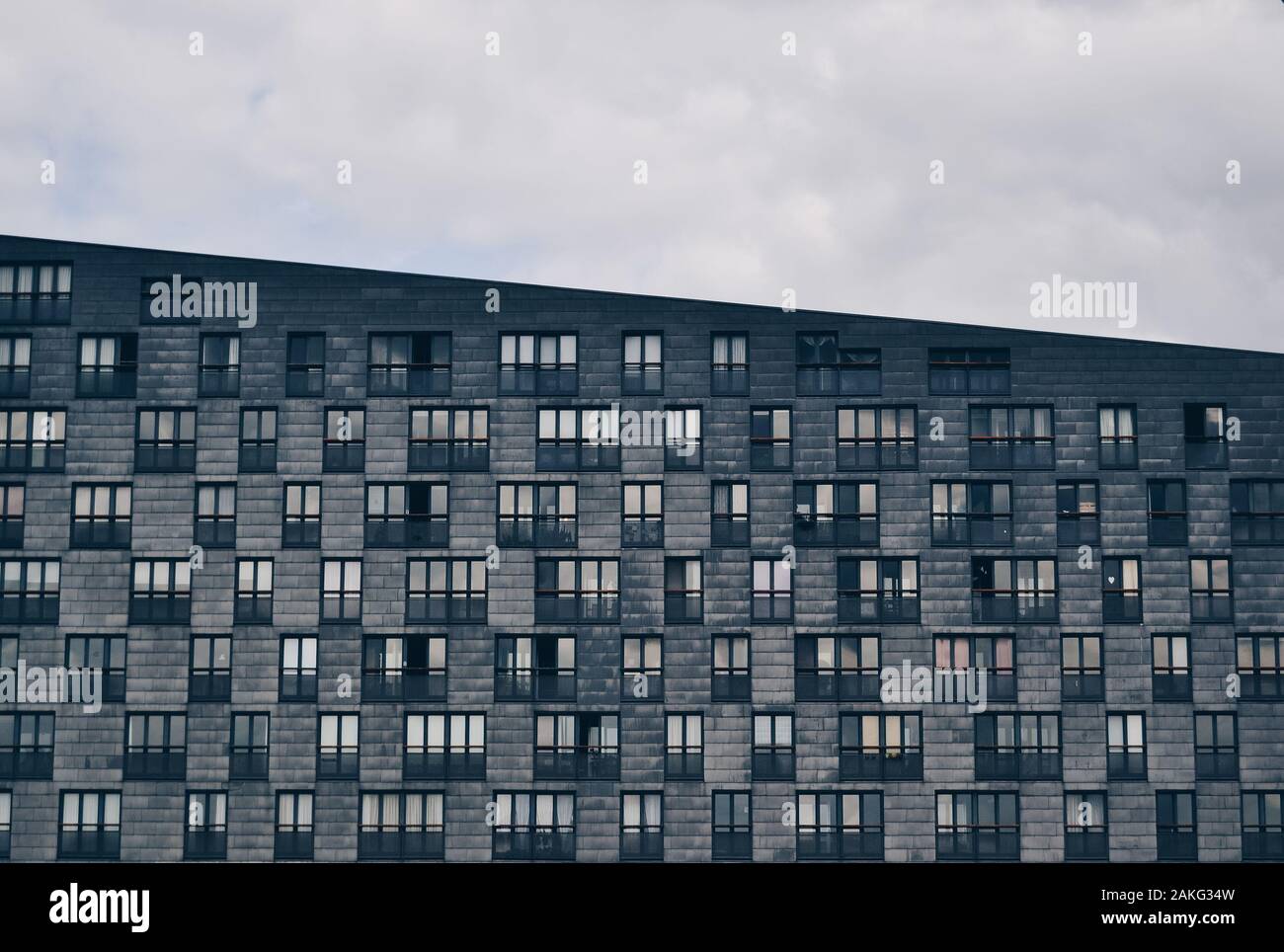 Facade of the Whale building designed by Architekten Cie Stock Photo ...
