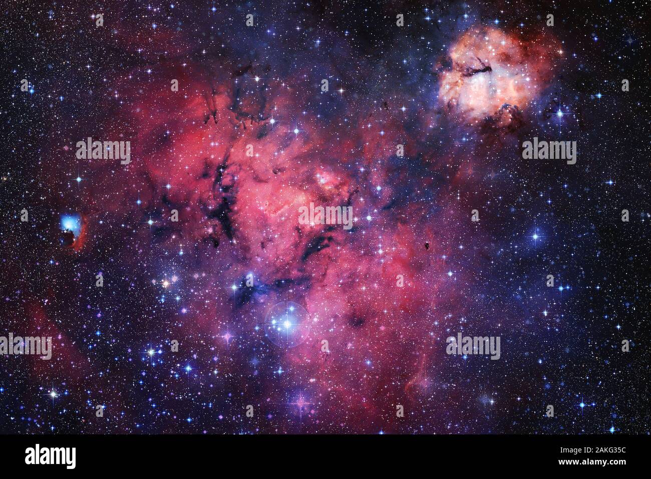 Infinite space with nebulae and stars. Elements of this image furnished ...
