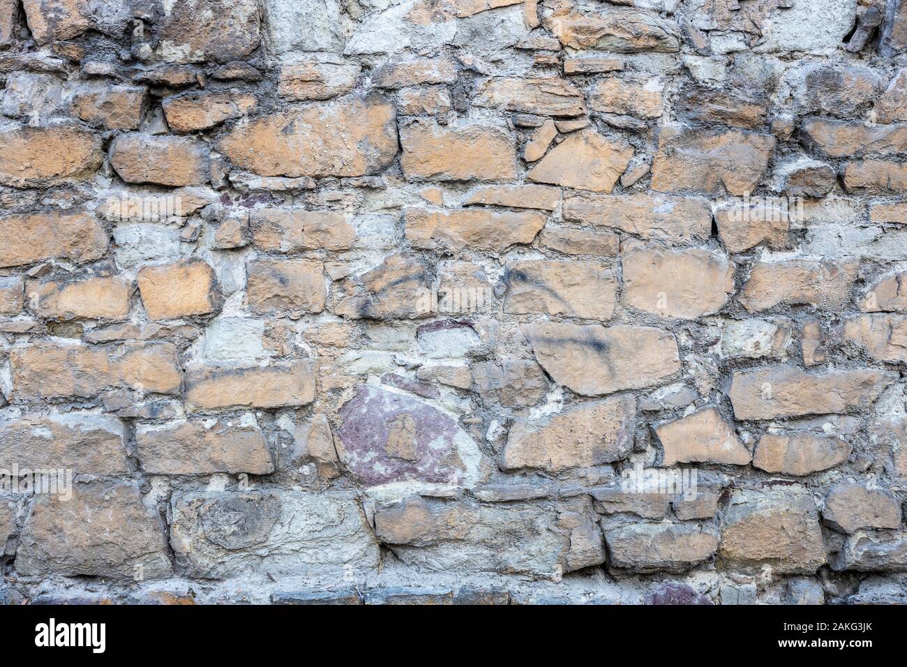 Stone block pattern wall background Stock Photo - Alamy