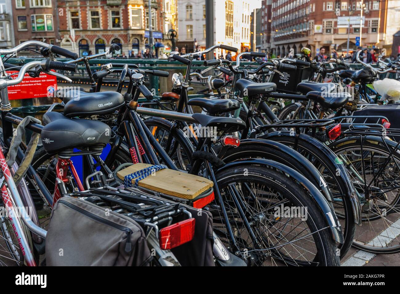 Bike rack in amsterdam hi-res stock photography and images - Alamy