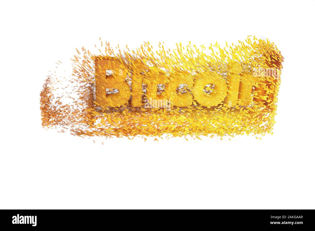 Gold bar with texture on white background 3D rendering Stock Photo - Alamy