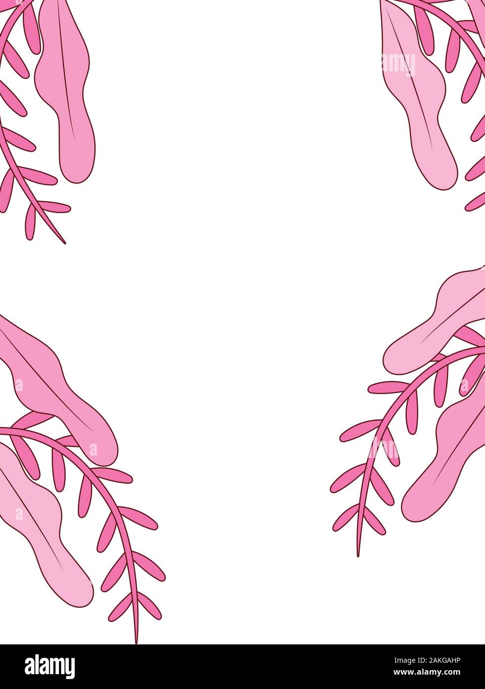 pink leaves design, Plant floral garden nature decoration ornament and ...