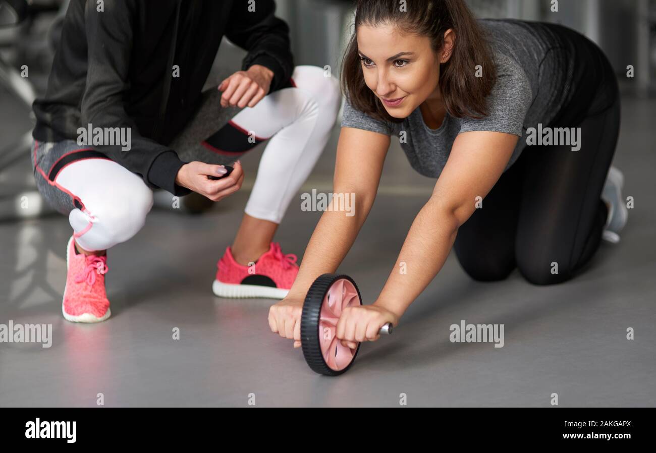 Plus size women exercising hi-res stock photography and images - Alamy