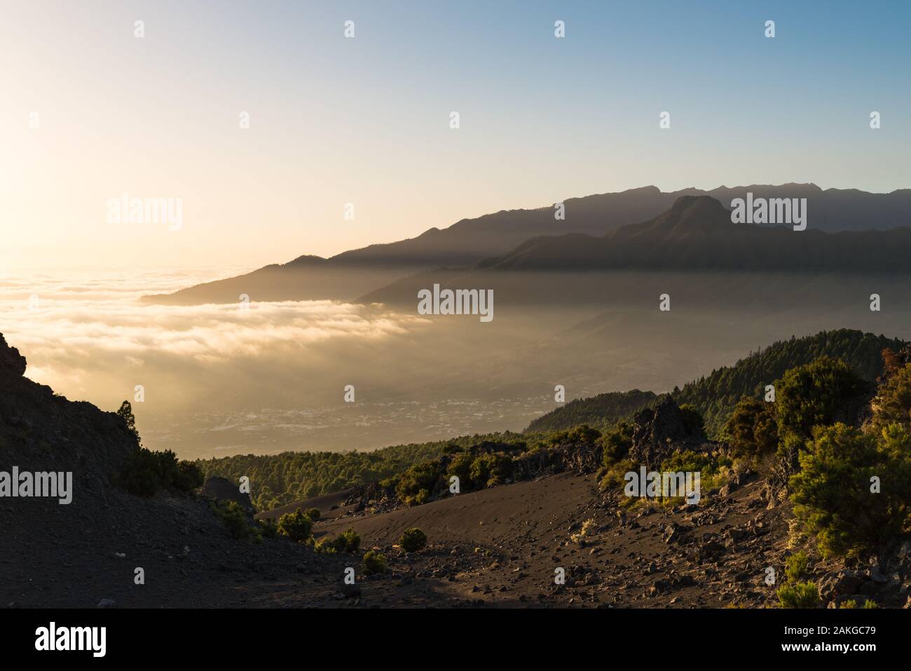 A beautiful landscape at the island of La Palma, Canary Islands, Spain ...