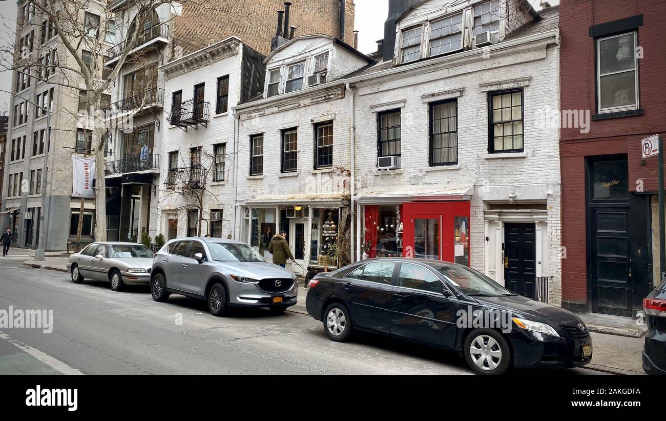 Christopher Street in Greenwich Village NYC Stock Photo - Alamy