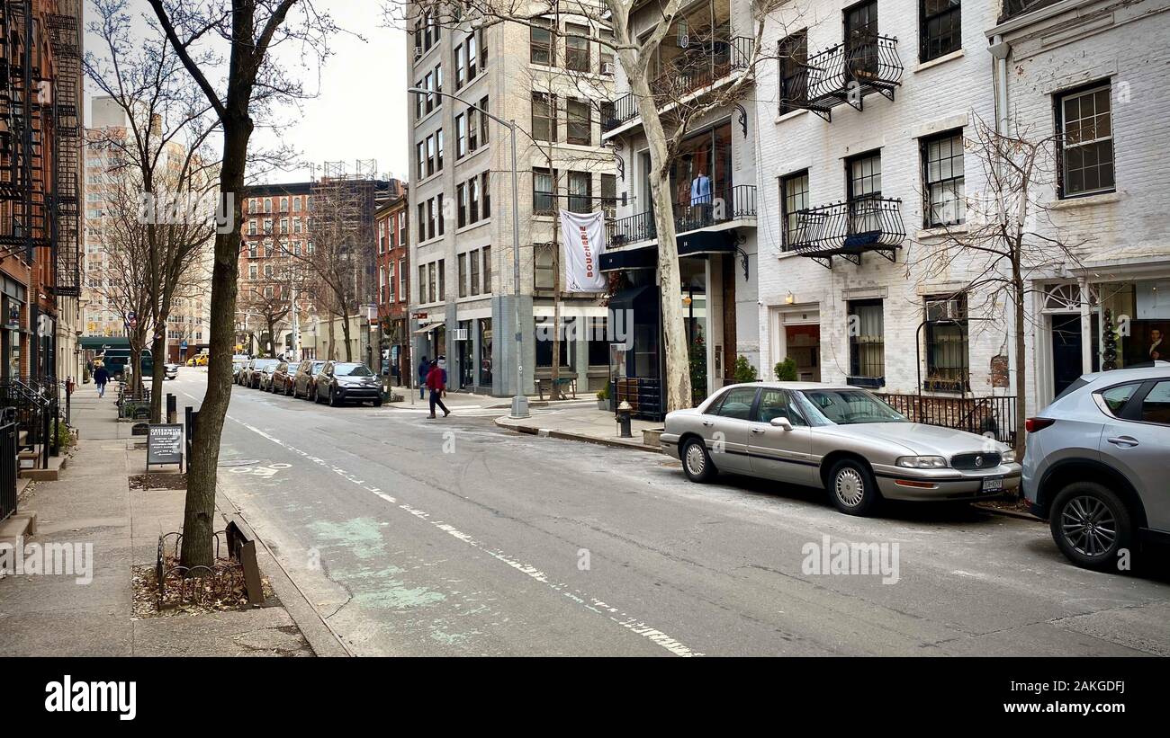 Christopher Street in Greenwich Village NYC Stock Photo - Alamy