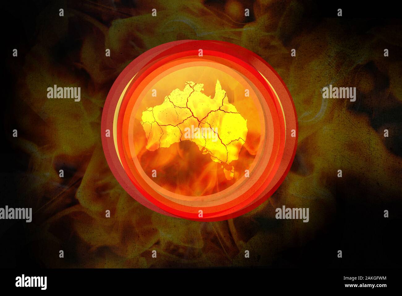 Australia bush fire map hi-res stock photography and images - Alamy