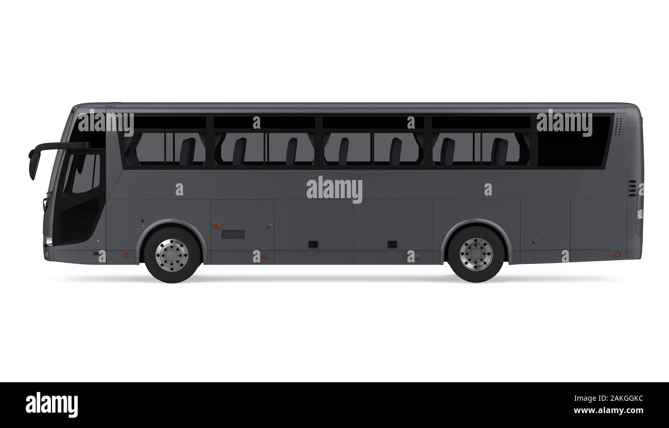 Coach Bus Isolated Stock Photo - Alamy