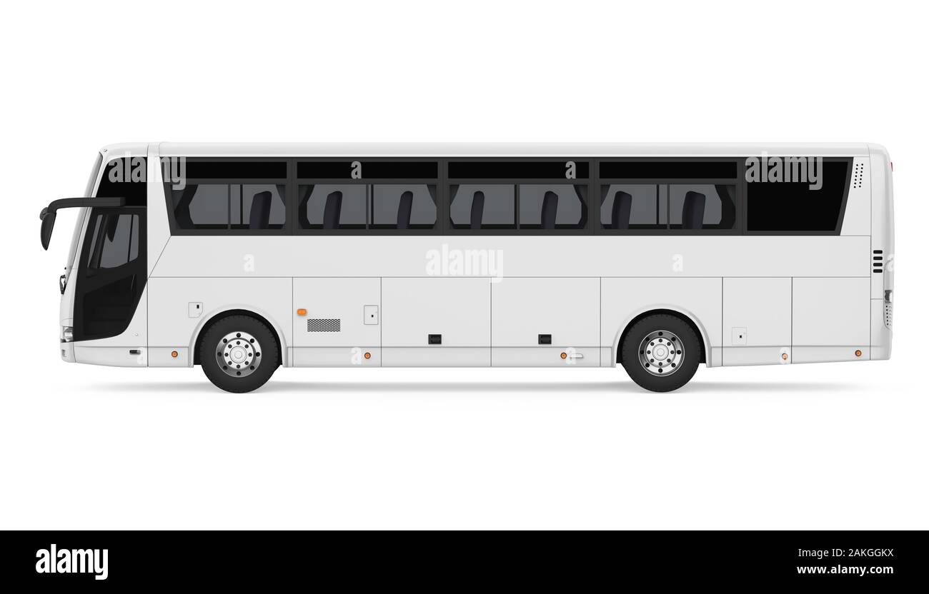 Coach Bus Isolated Stock Photo - Alamy