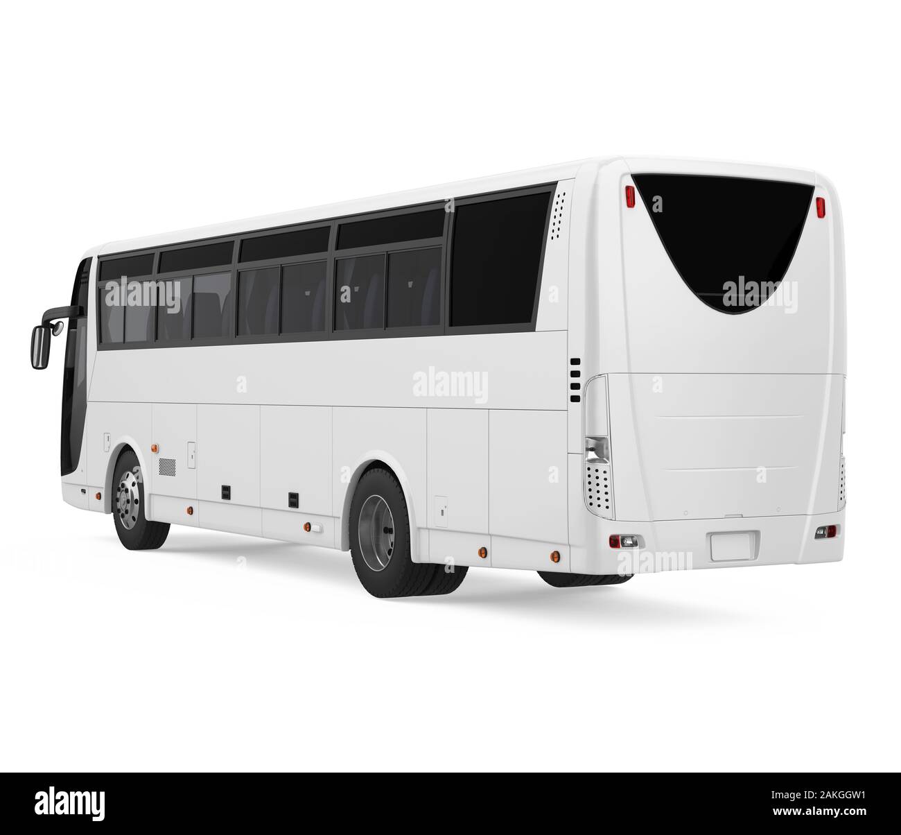 Coach Bus Isolated Stock Photo - Alamy