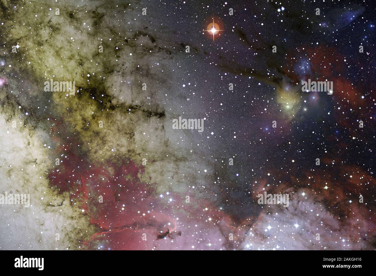 Infinite space with nebulae and stars. Elements of this image furnished ...