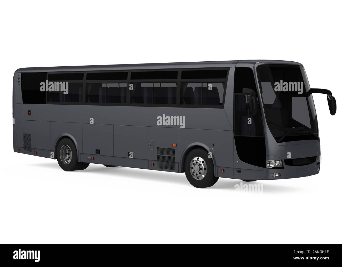 Coach Bus Isolated Stock Photo - Alamy