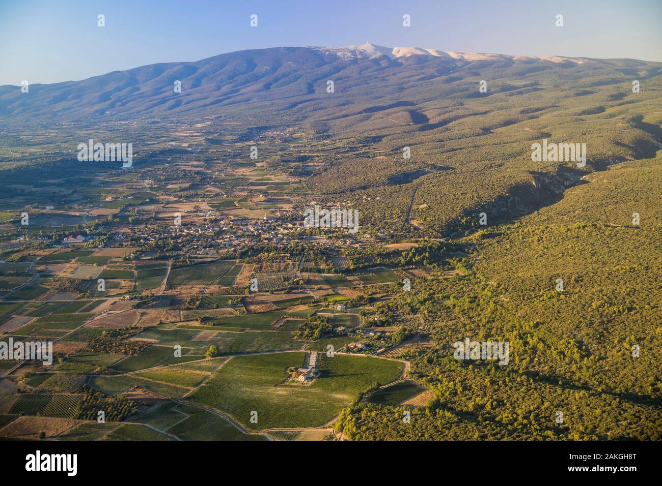 France, Vaucluse, Malaucene, Mont Ventoux (aerial view Stock Photo - Alamy