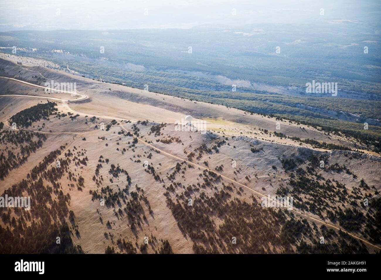 France, Vaucluse, Malaucene, Mont Ventoux (aerial view Stock Photo - Alamy