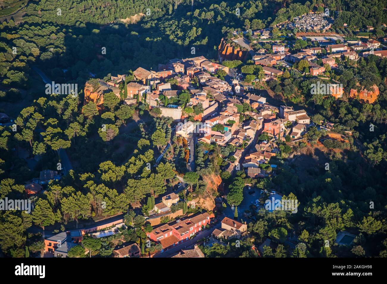 France, Vaucluse, regional natural park of Luberon, Roussillon, labeled ...