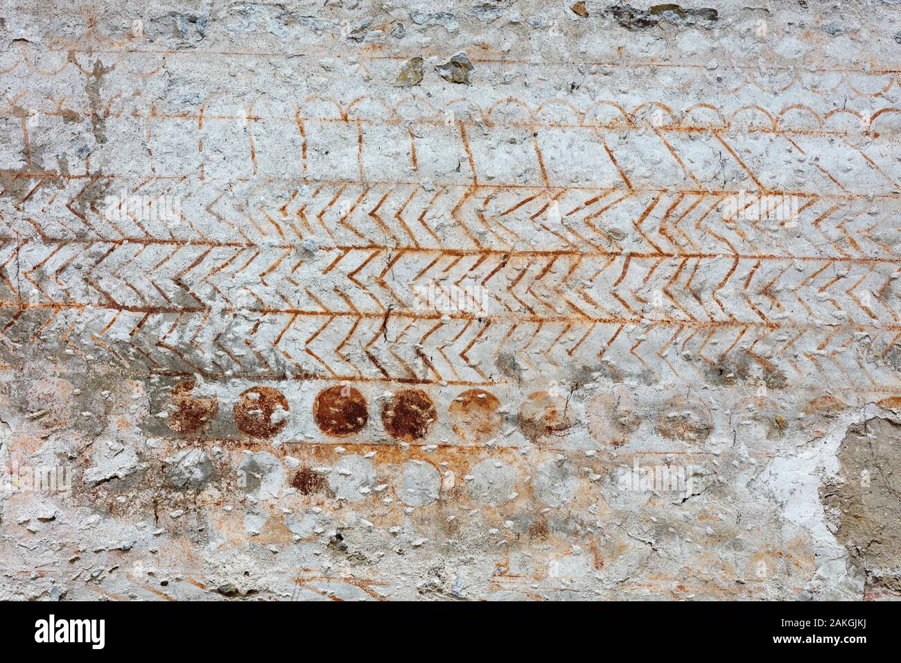 France, Tarn et Garonne, Montricoux, Montricoux castle, detail of the ...