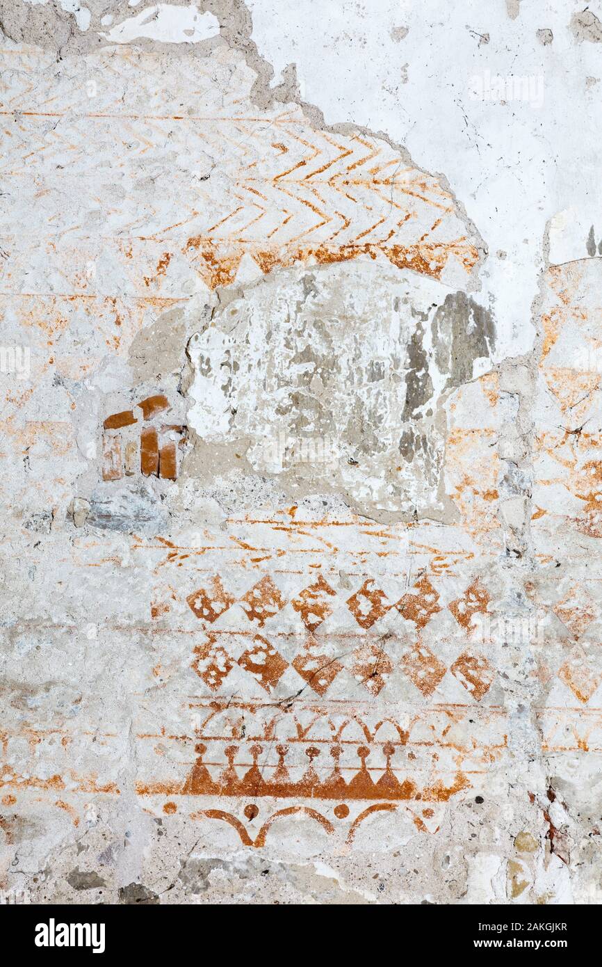 France, Tarn et Garonne, Montricoux, Montricoux castle, detail of the ...