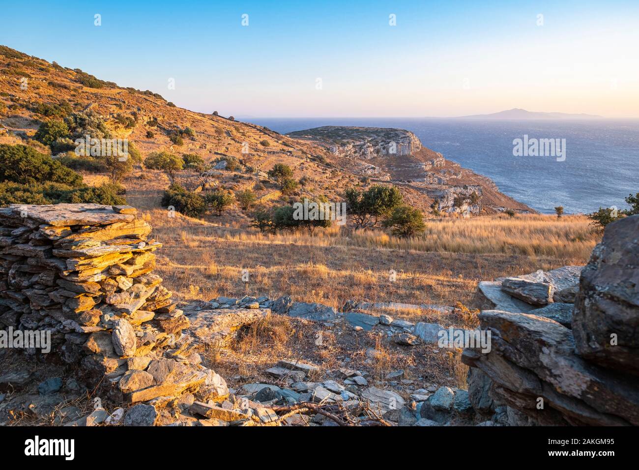 Andros cyclades hiking hi-res stock photography and images - Alamy