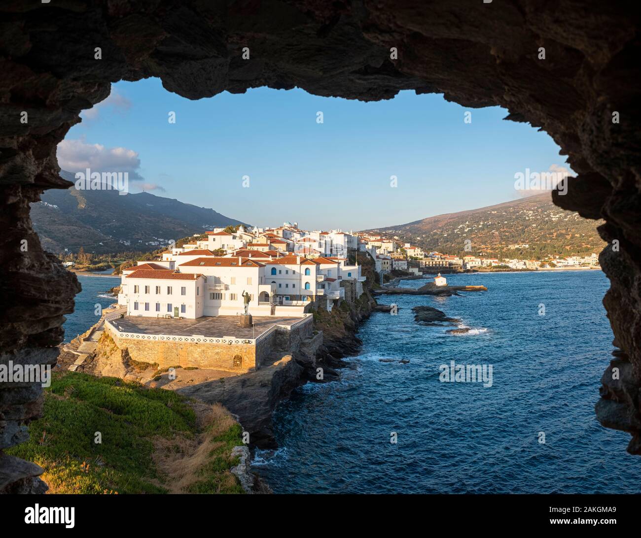 Greece, Cyclades archipelago, Andros island, Hora (or Andros), the ...