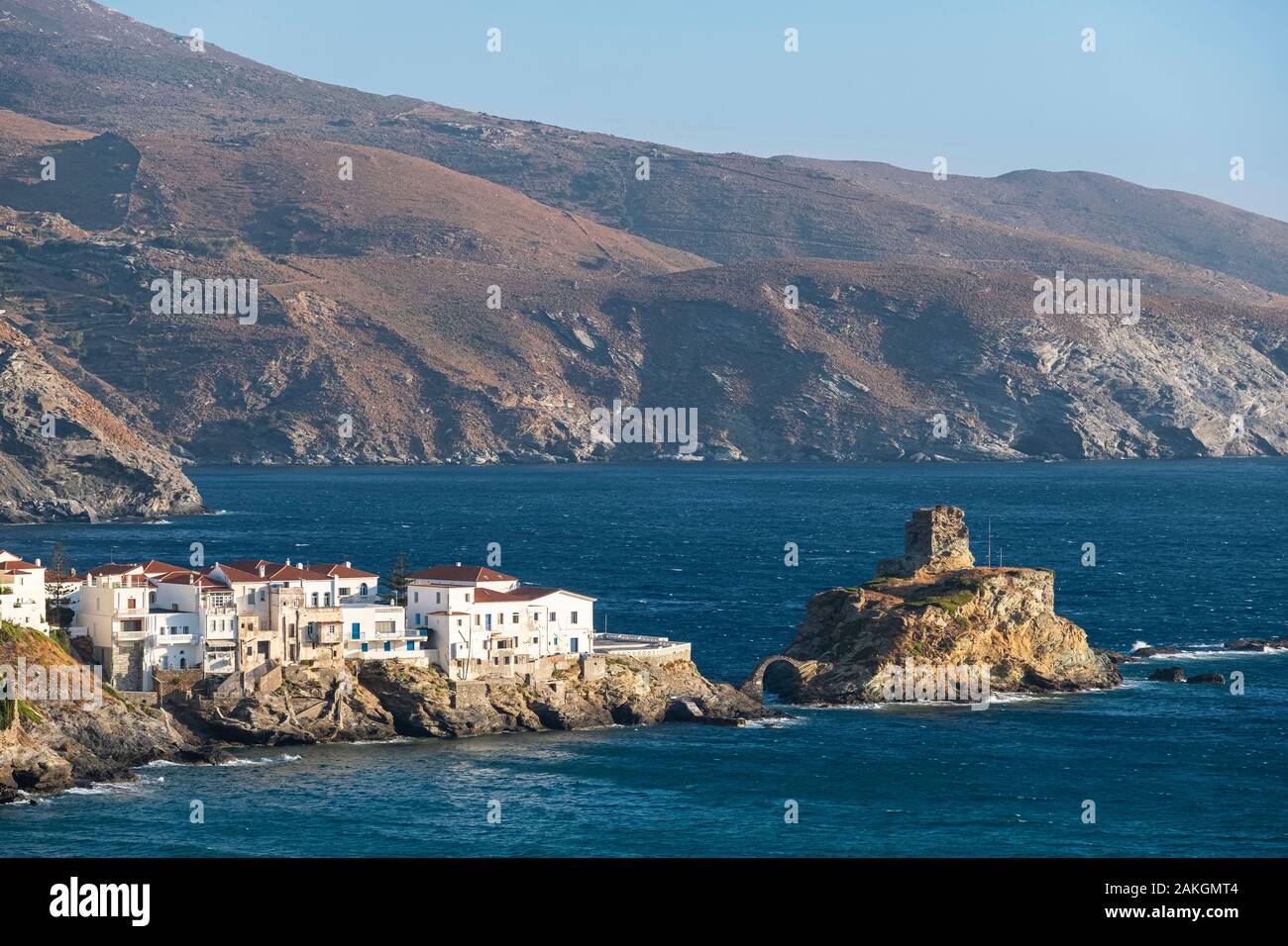 Greece, Cyclades archipelago, Andros island, Hora (or Andros), the ...