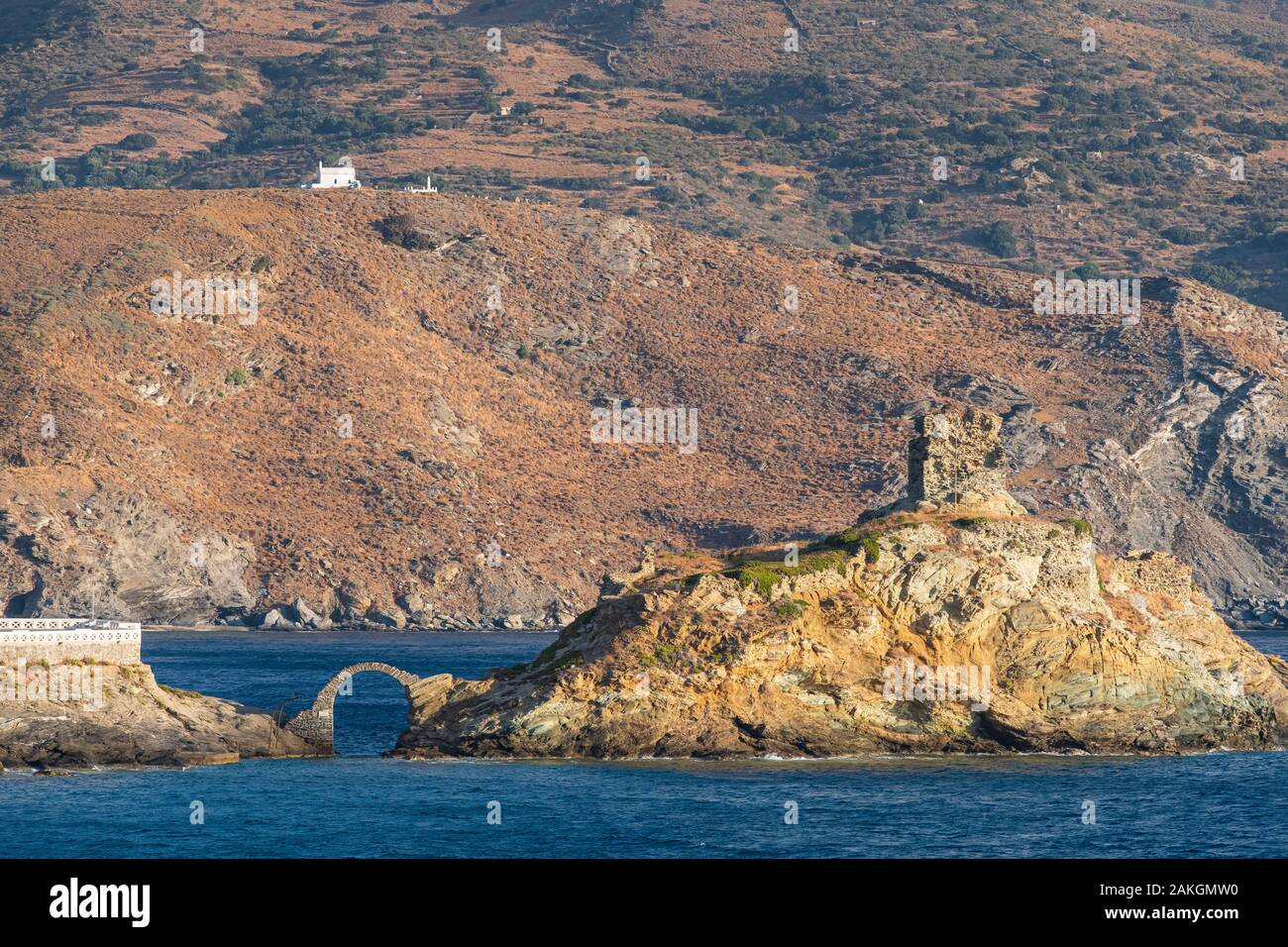 Greece, Cyclades archipelago, Andros island, Hora (or Andros), the ...