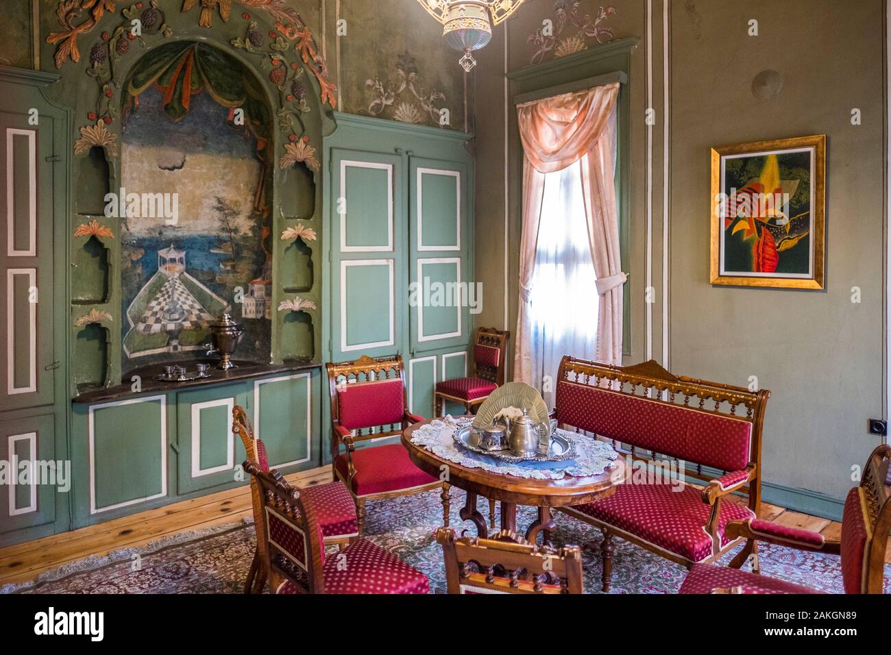Bulgaria, Plovdiv, interior of bourgeois houses of the 19th century ...
