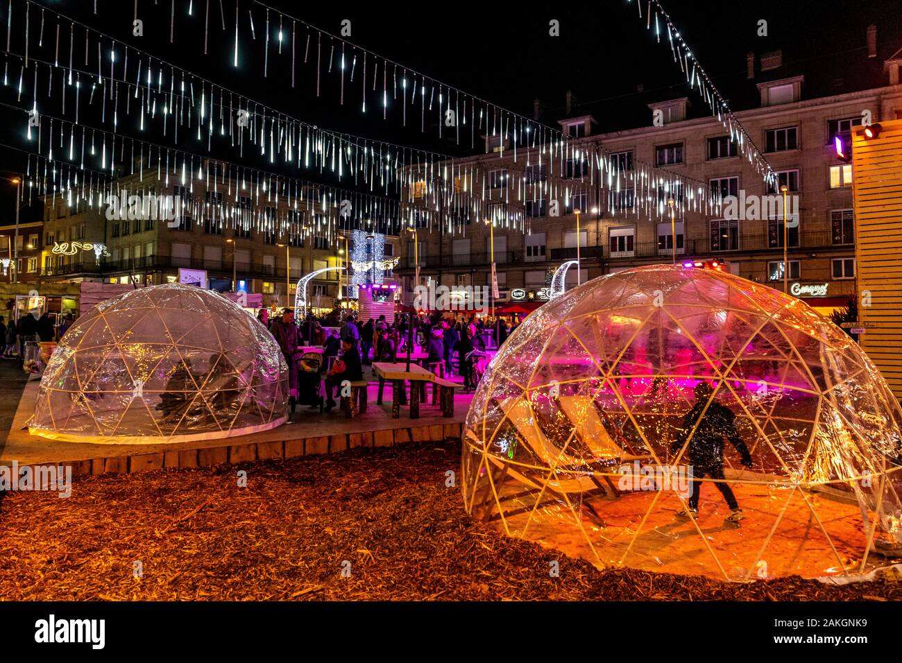 France, Somme, Amiens, The Christmas market in Amiens Stock Photo - Alamy