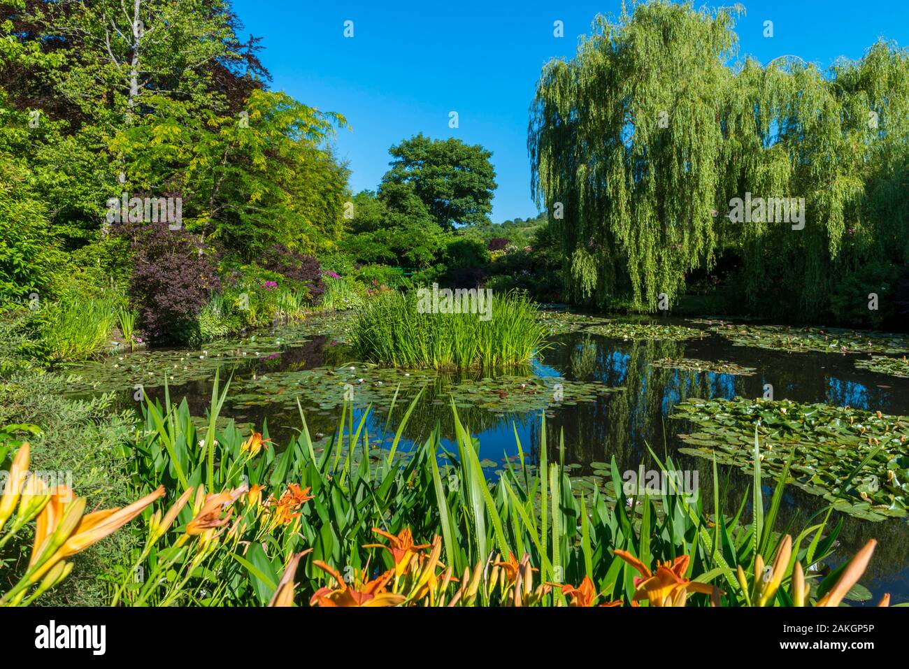 France, Eure, Giverny, Claude Monet's gardens in Giverny in Normandy ...