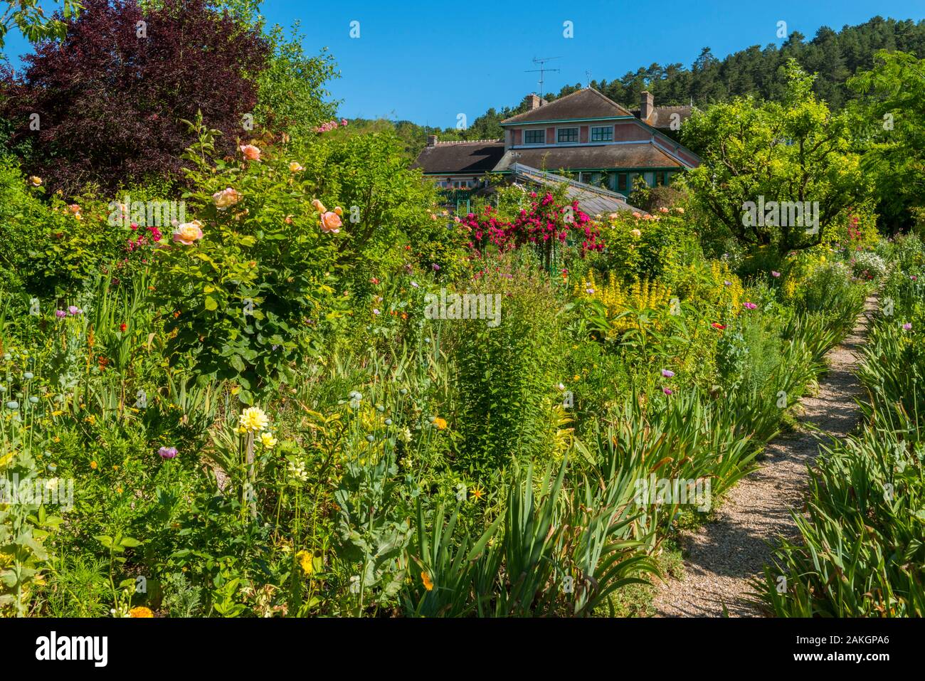 France, Eure, Giverny, Claude Monet's gardens in Giverny in Normandy ...