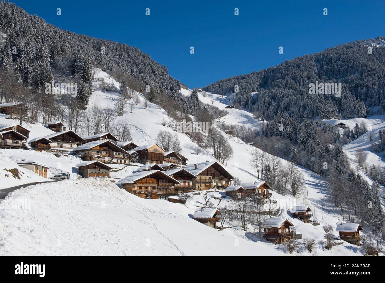 France, Savoy, Beaufortain massif, Areches Beaufort, family resort, the ...
