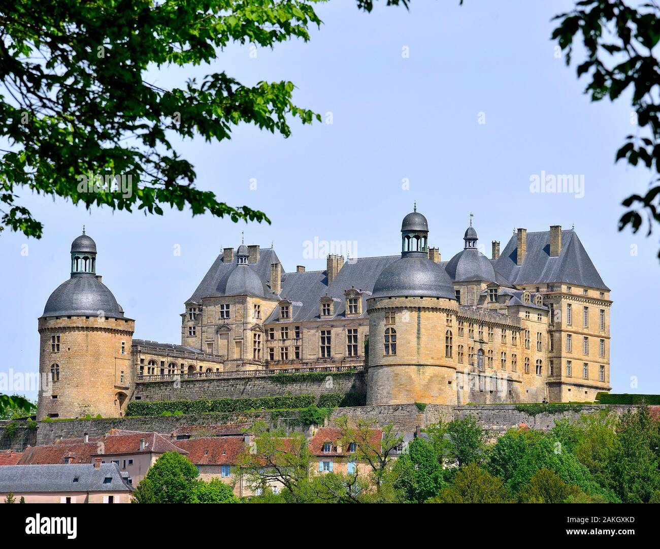 Hautefort castle perigord noir france hi-res stock photography and ...