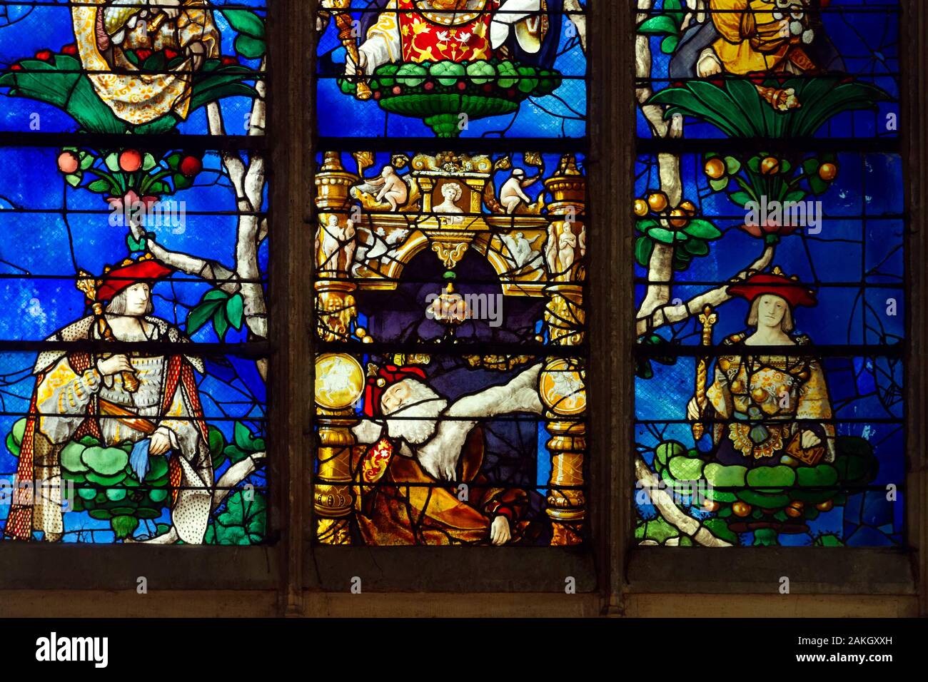 Tree of jesse stained glass window hi-res stock photography and images ...