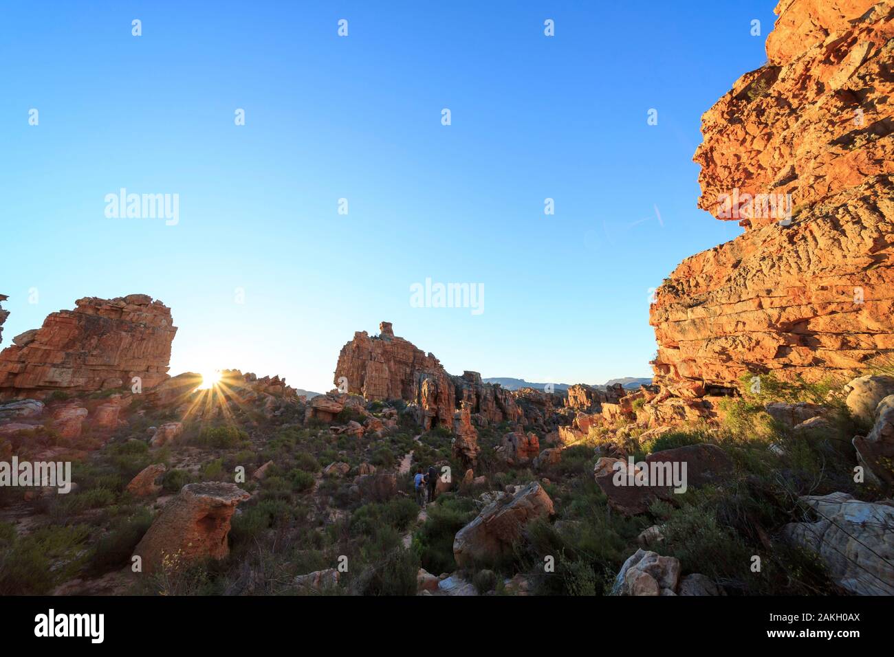 South Africa, Western Cape, Granite rock formation in the heart of the ...