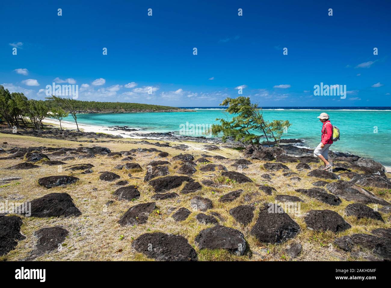 Mauritius, Rodrigues island, Anse Fumier beach Stock Photo - Alamy